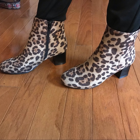 Bobbie Brooks | Shoes | Leopard Print Boots | Poshmark
